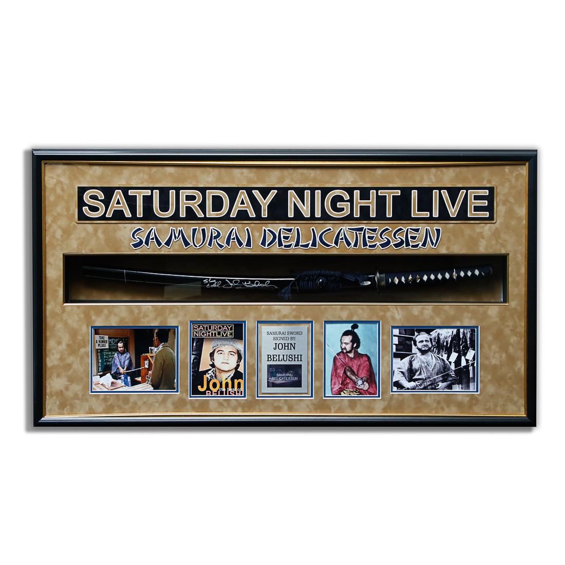 John Belushi Signed Snl Samurai Sword