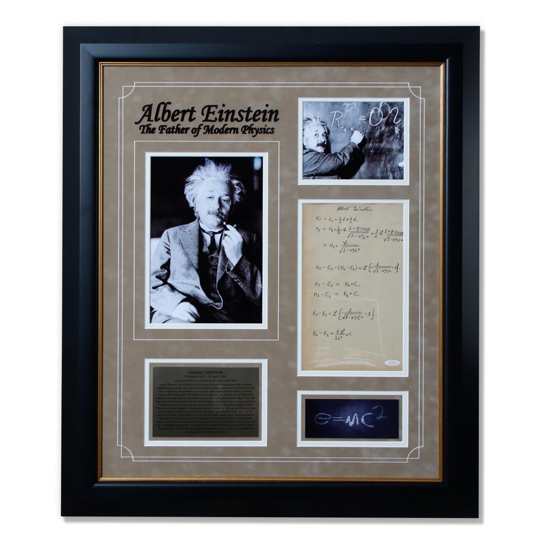 Albert Einstein Signed Handwritten Equation Page