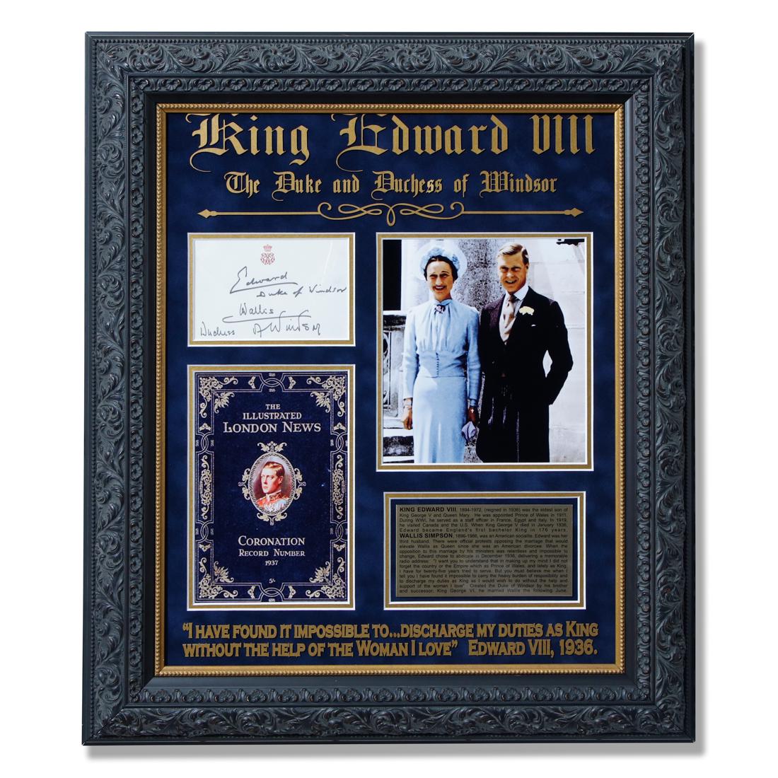 King Edward Viii & Wallis Simpson Signed Page