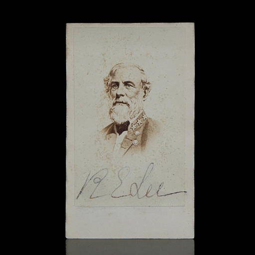 Robert E. Lee Signed Cdv