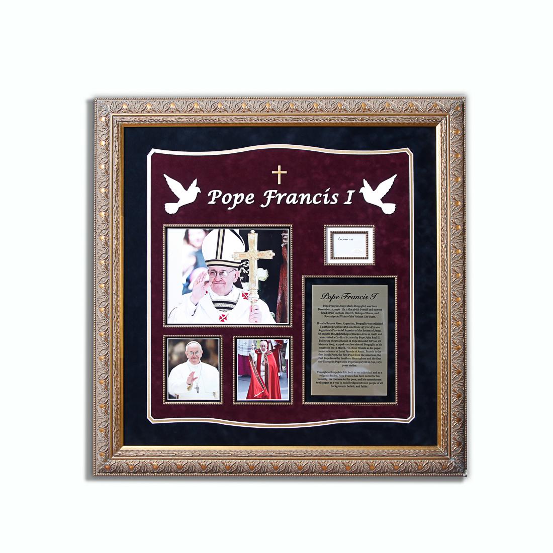 Pope Francis I Original Signature Auction