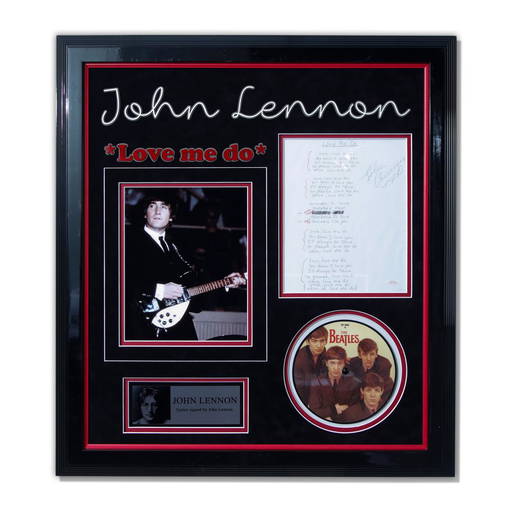 John Lennon Signed Handwritten "love Me Do" Lyrics