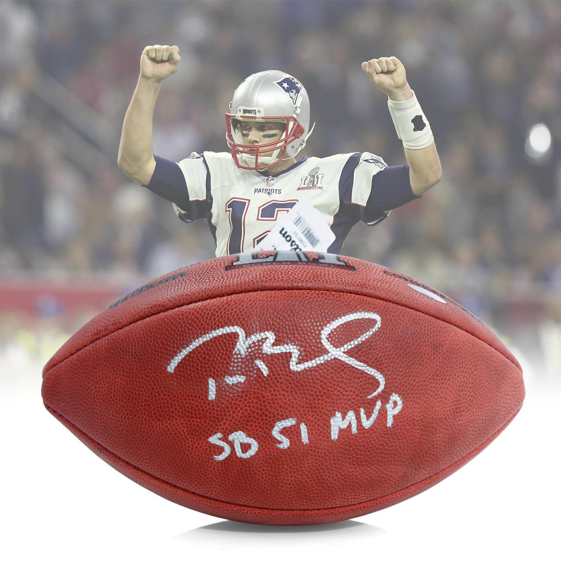 Tom Brady Signed Super Bowl 51 Mvp Football Auction