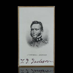 Jackson, Thomas "stonewall" (1824 1863). Clipped