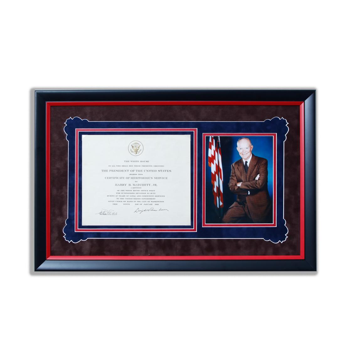 Dwight Eisenhower Signed Presidential Certificate Auction
