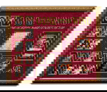 Gone With The Wind Cast Gable Leigh Havilland Mcdaniel Autograph Display