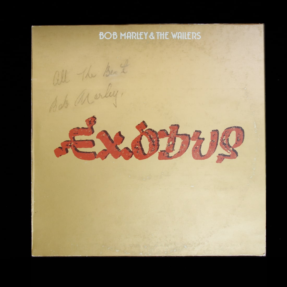 Bob Marley Signed Album "exodus" Auction