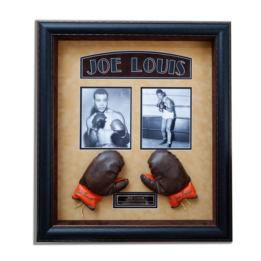 Joe Louis Signed Vintage Boxing Gloves