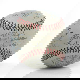 15 Hof Signers On 1939 Ford C. Frick Onl Baseball