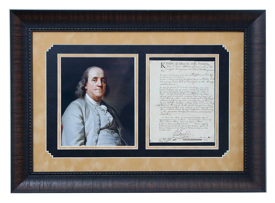 Benjamin Franklin Signed 1776 Document Auction