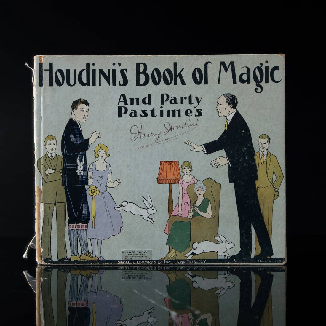 Signed Houdini's Book Of Magic & Party Pastimes Auction