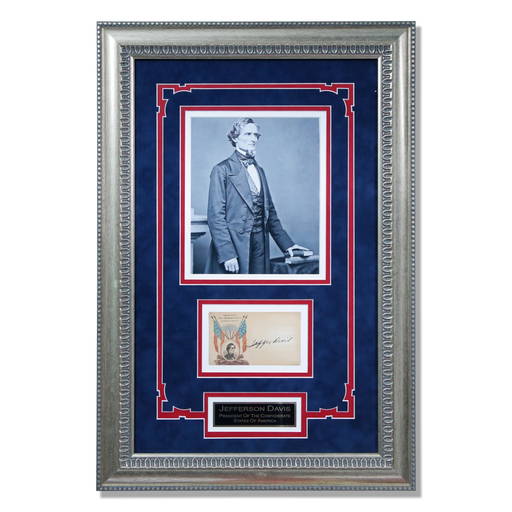 Jefferson Davis Signed Dual 10 Star Flags Envelope