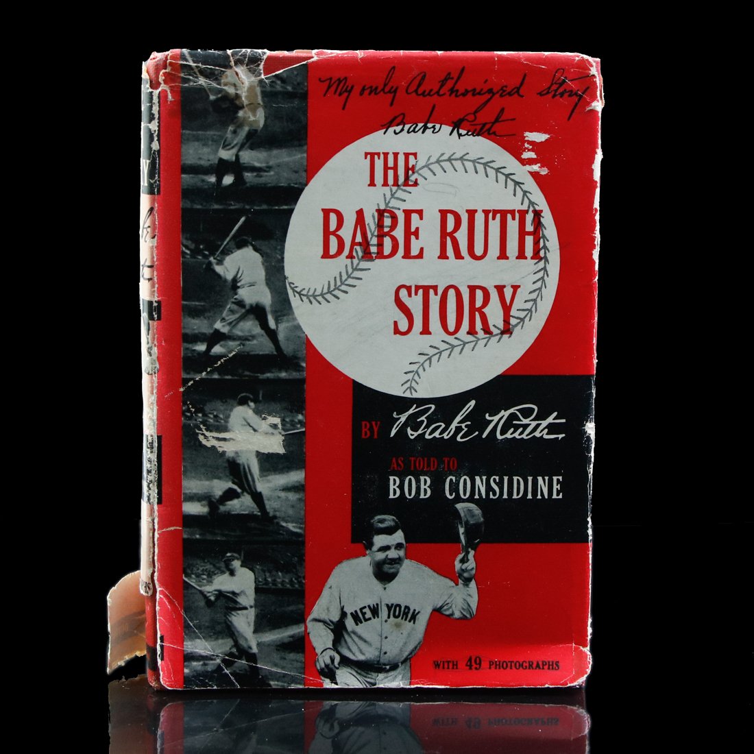 Extremely Rare Babe Ruth Autographed "the Babe Ruth Story" Auction