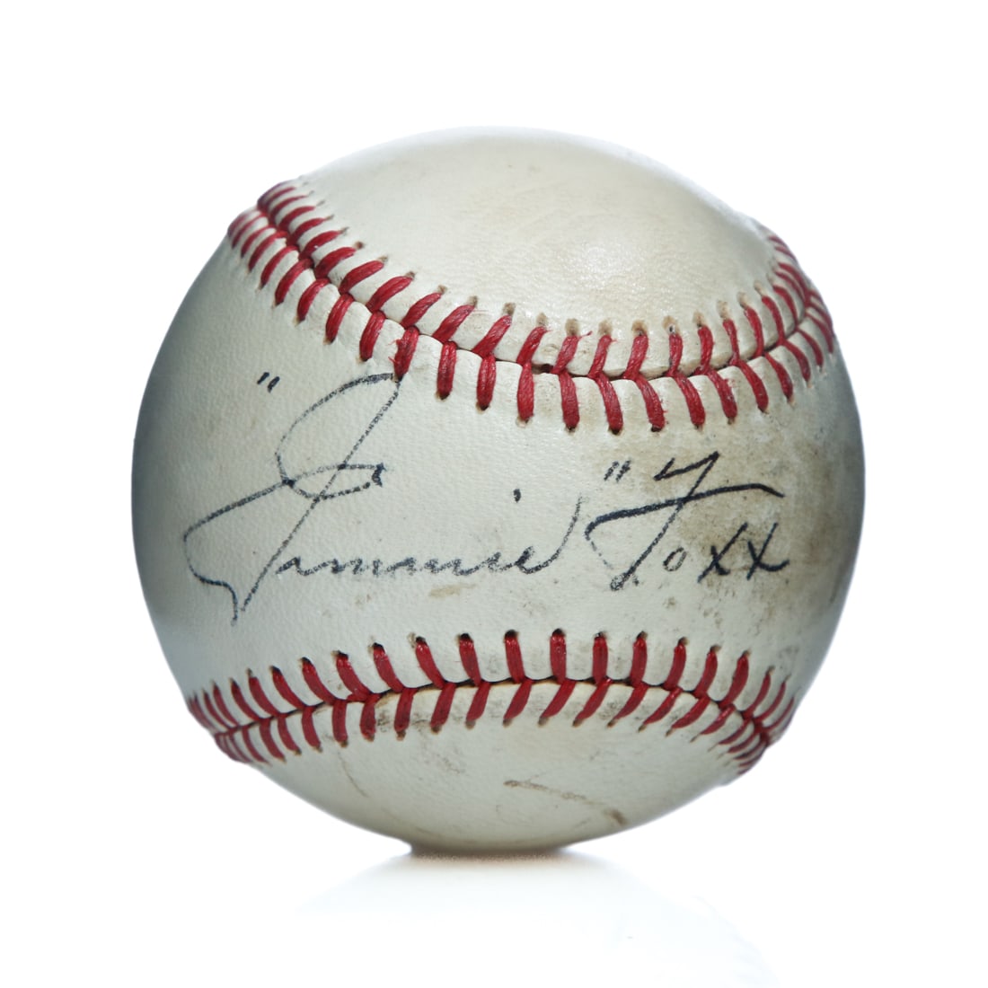Jimmie Foxx Signed Onl Warren Giles Spalding Ball Auction