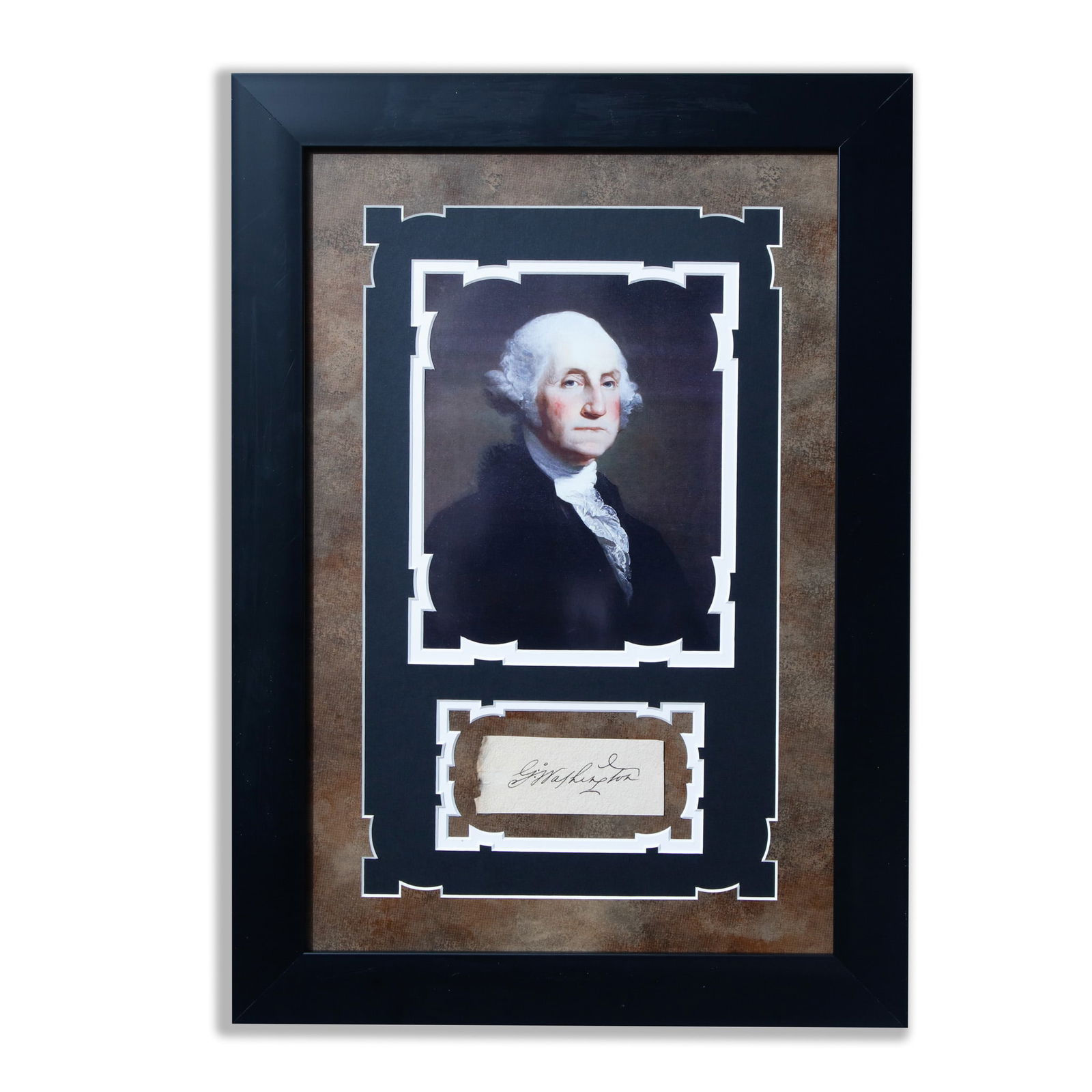 George Washington Full Signature Document Cut