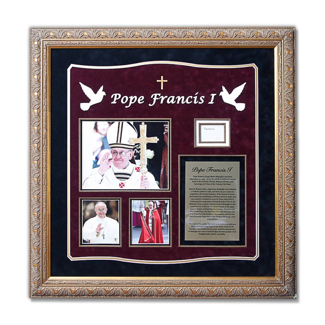 Exceptionally Rare Pope Francis I Autographed Item Auction