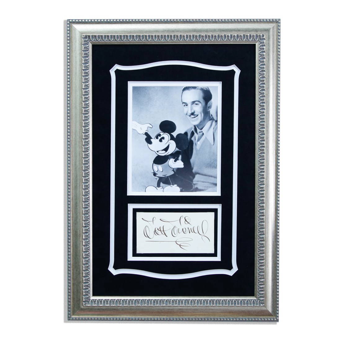 Very Early Walt Disney Signed Document Cut Auction