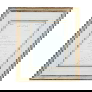 President John F. Kennedy Signature Auction