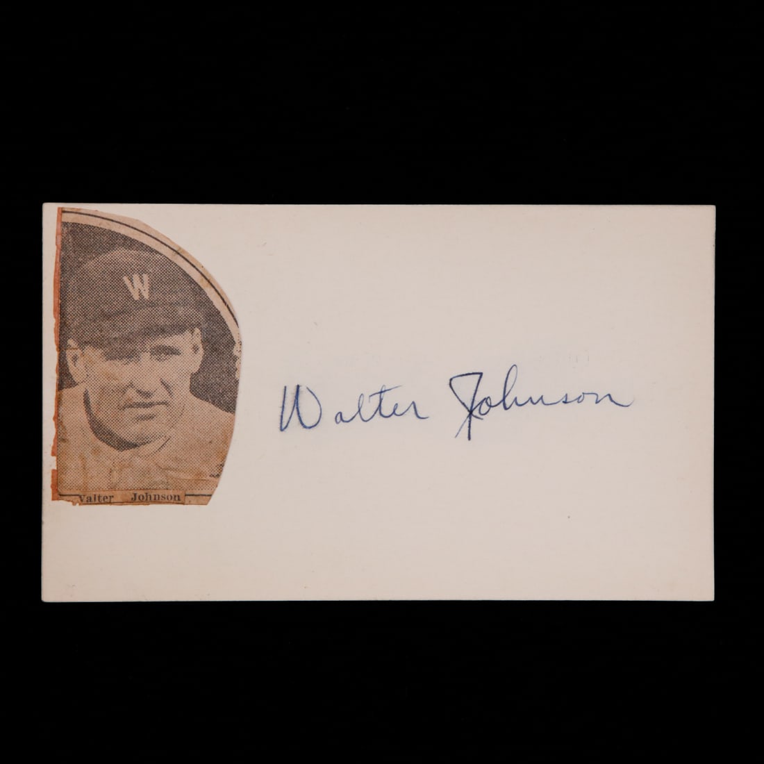 Walter Johnson Signed Postal Card - Oct 25, 2023 | Dalshire ...