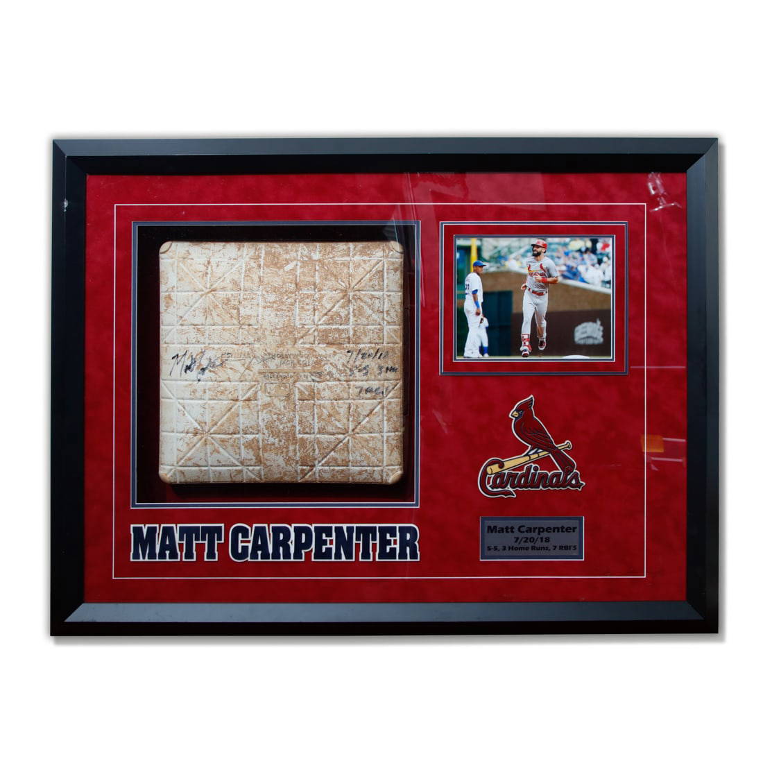 Historic Game-used Base Signed By Matt Carpenter Auction