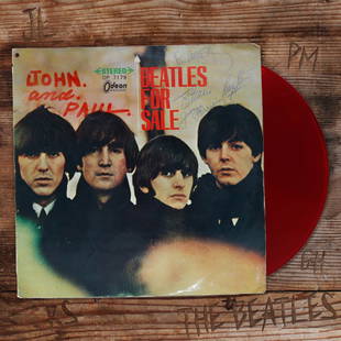 Rare Beatles Signed "a Hard Day’s Night" Odeon Records Japan Album