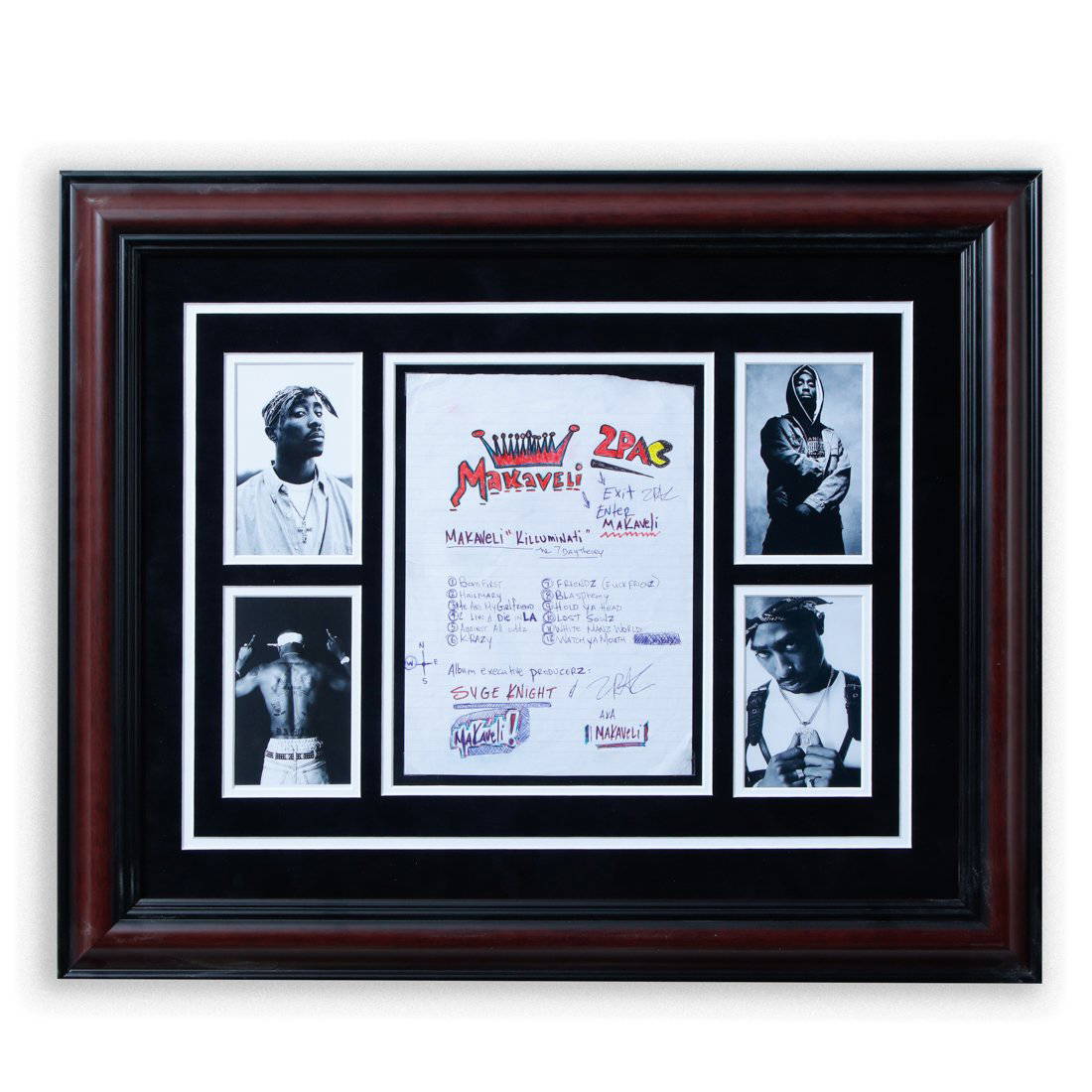 2-pac Handwritten Tracklist For Killuminati Album Auction