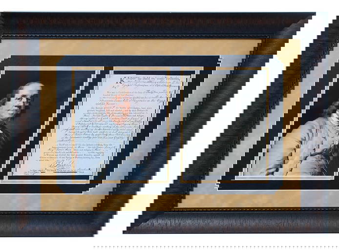 Benjamin Franklin Signed 1776 Document