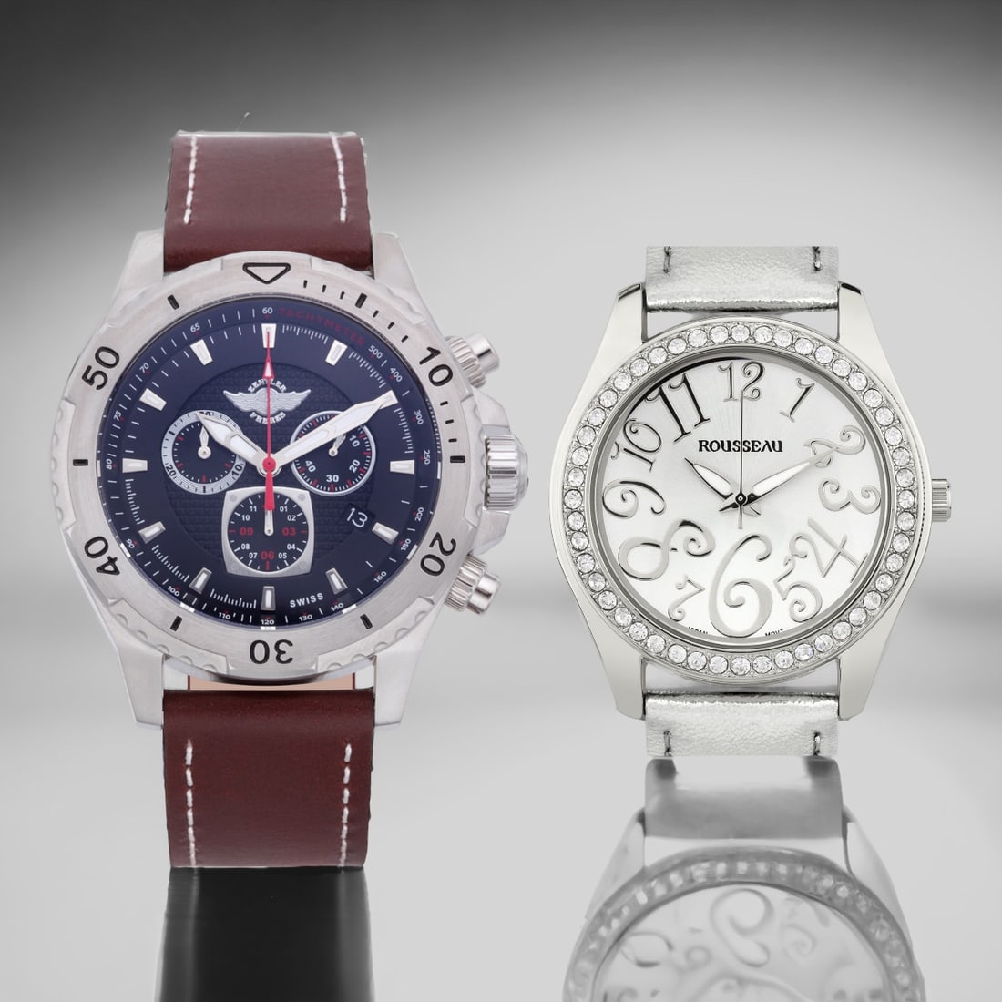 Swiss Chronograph & Rousseau Watches Auction
