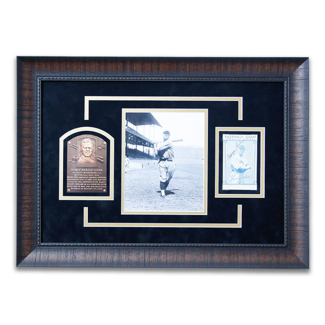 George Sisler Signed Hall Of Fame Card-framed - Jan 18, 2024 | Dalshire ...