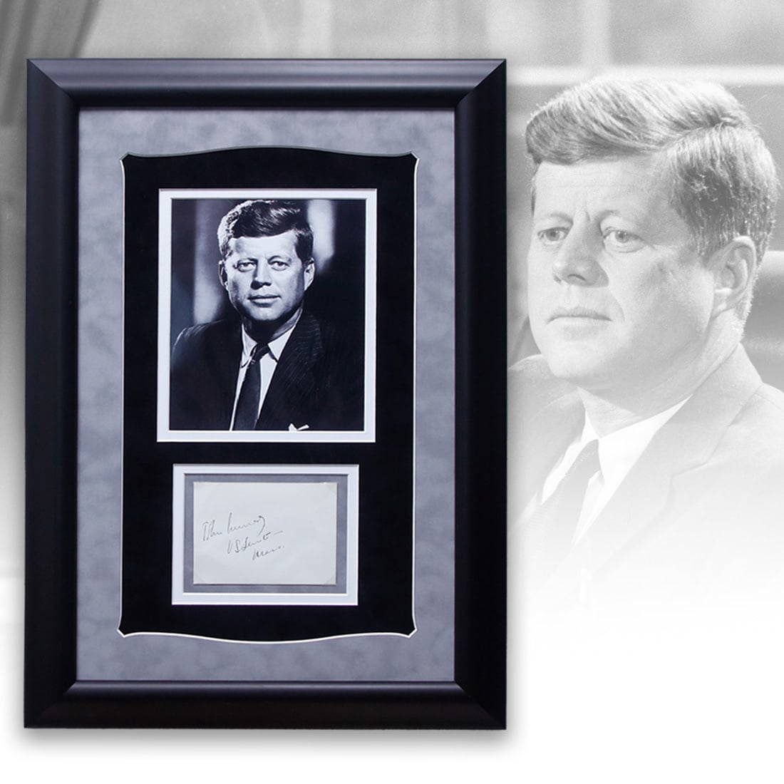 Jfk Signed Envelope With Inscription "u.s. Senate Mass" Auction
