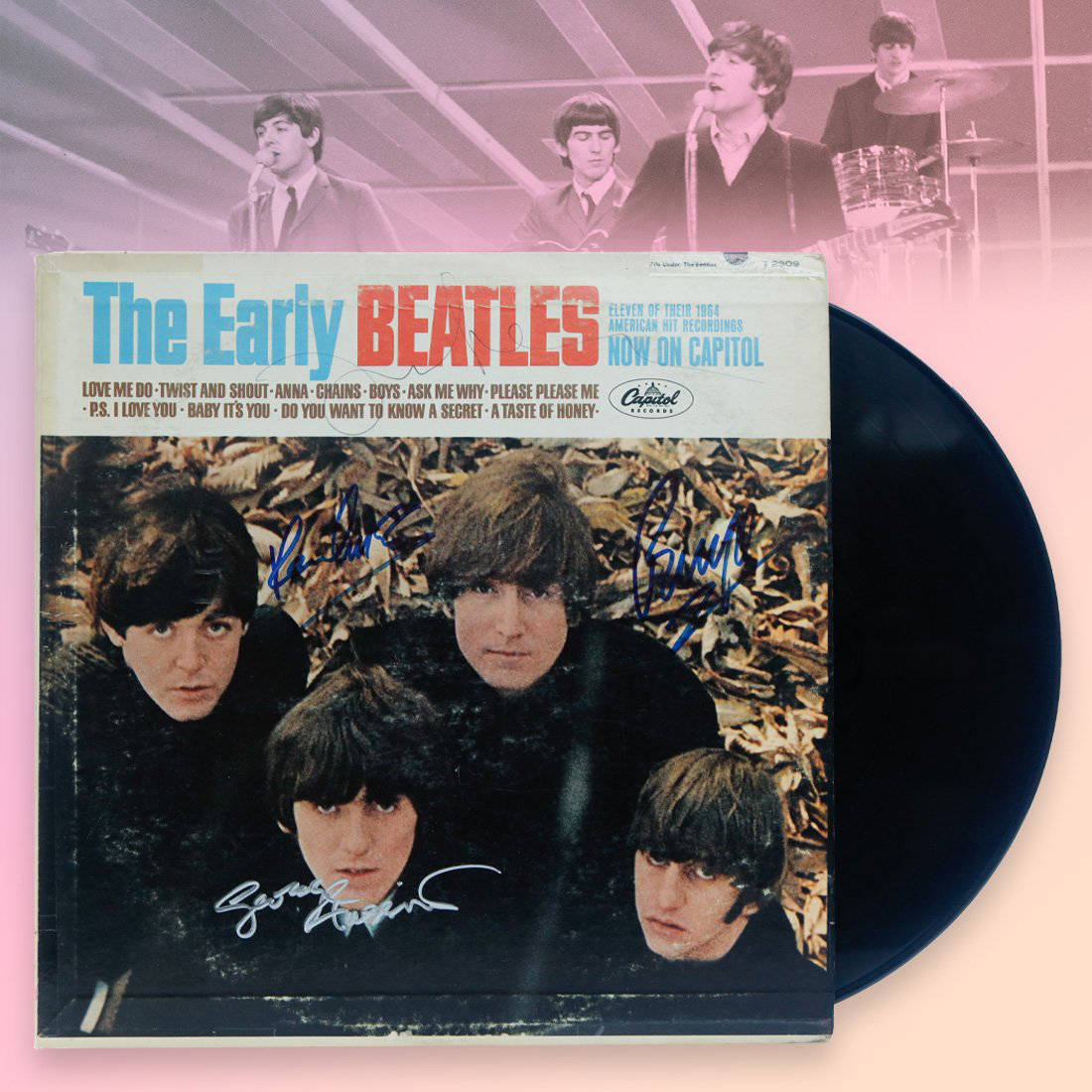 Beatles Signed "the Early Beatles" Album Auction