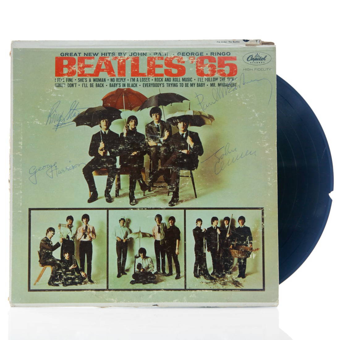 Beatles Signed “the Beatles '65” Album Auction