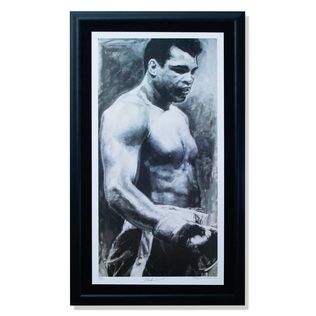 Muhammad Ali Autographed 1990s Limited Edition Stephen Holland Lithograph Auction