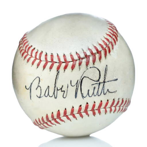 Babe Ruth Signed Onl Ford Frick Spalding Baseball