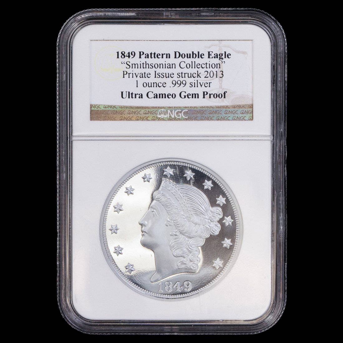 1849 Ngc Pattern Double Eagle "smithsonian" Ultra Cameo Gem Proof Auction
