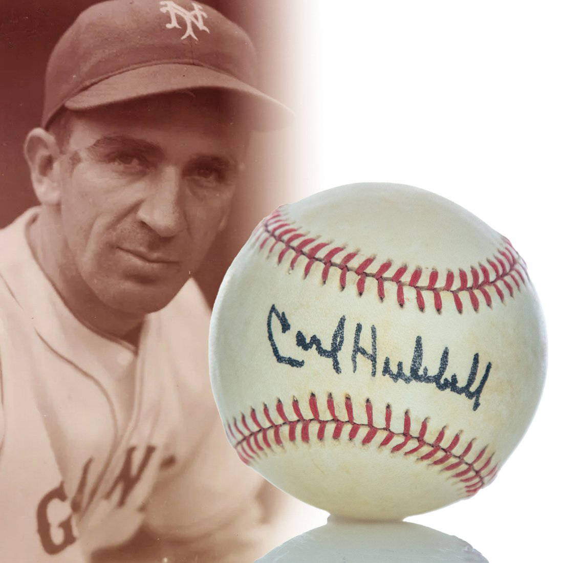 Carl Hubbell Signed Baseball Jsa Certified Auction