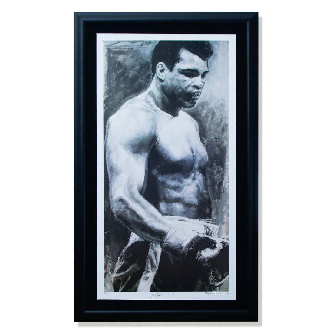 Muhammad Ali Autographed 1990s Limited Edition Stephen Holland Lithograph Auction