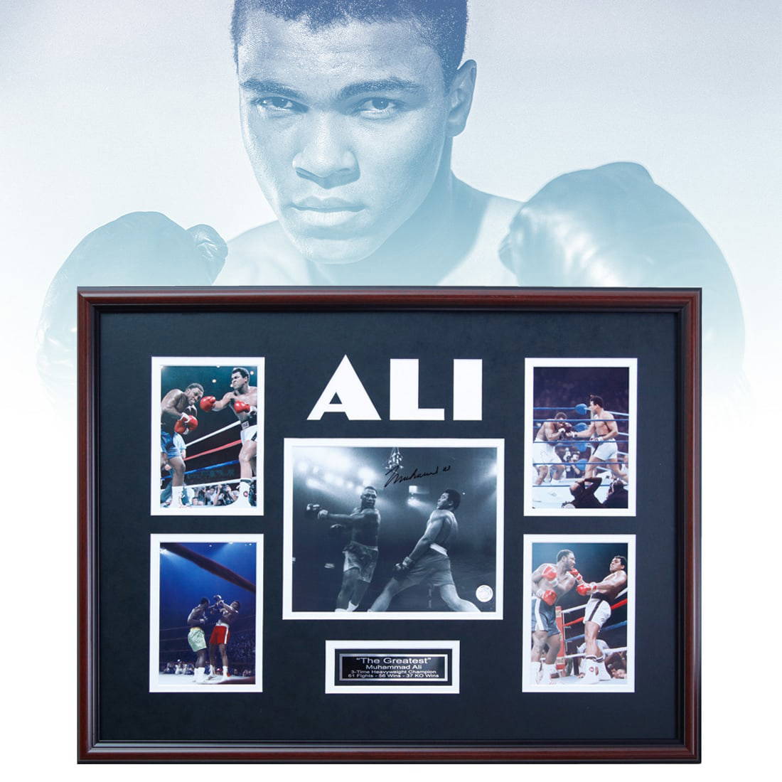 The Dance Of The Century – Muhammad Ali Autographed Picture Dodging Joe ...