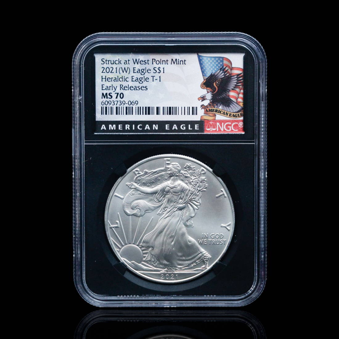 2021 W Ngc Silver Eagle Ms70 Auction