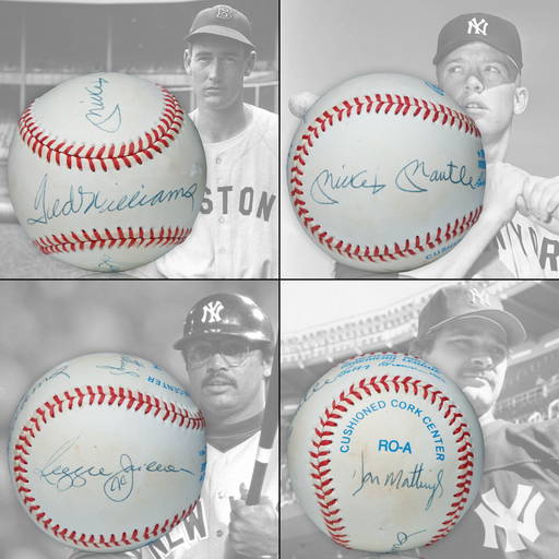 Legends Of The Diamond Autographed Bobby Brown Baseball Williams ...