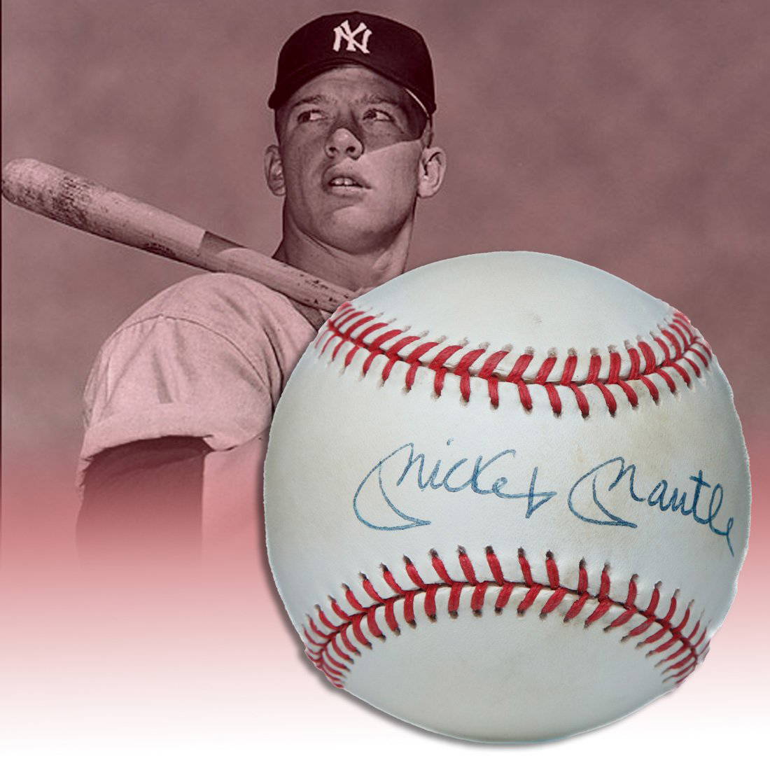 Mickey Mantle Autographed Official League Bobby Brown Baseball – The ...