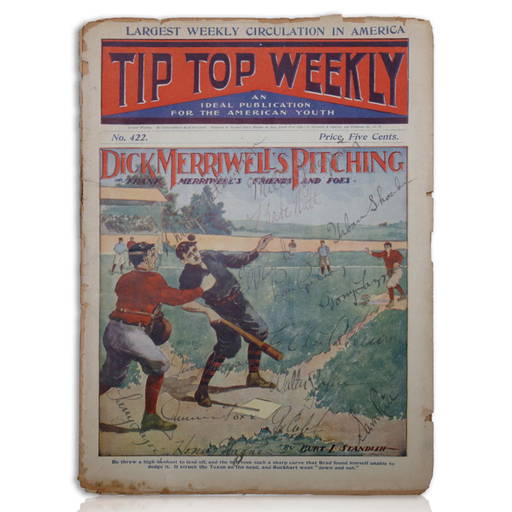 Historic 1904 Tip Top Weekly Magazine Signed By Baseball Legends ...