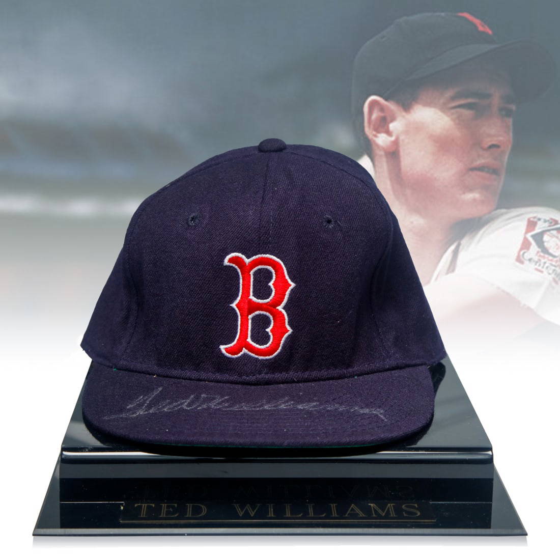 Ted Williams Signed Official Red Sox Cap From The Don Lipeles ...