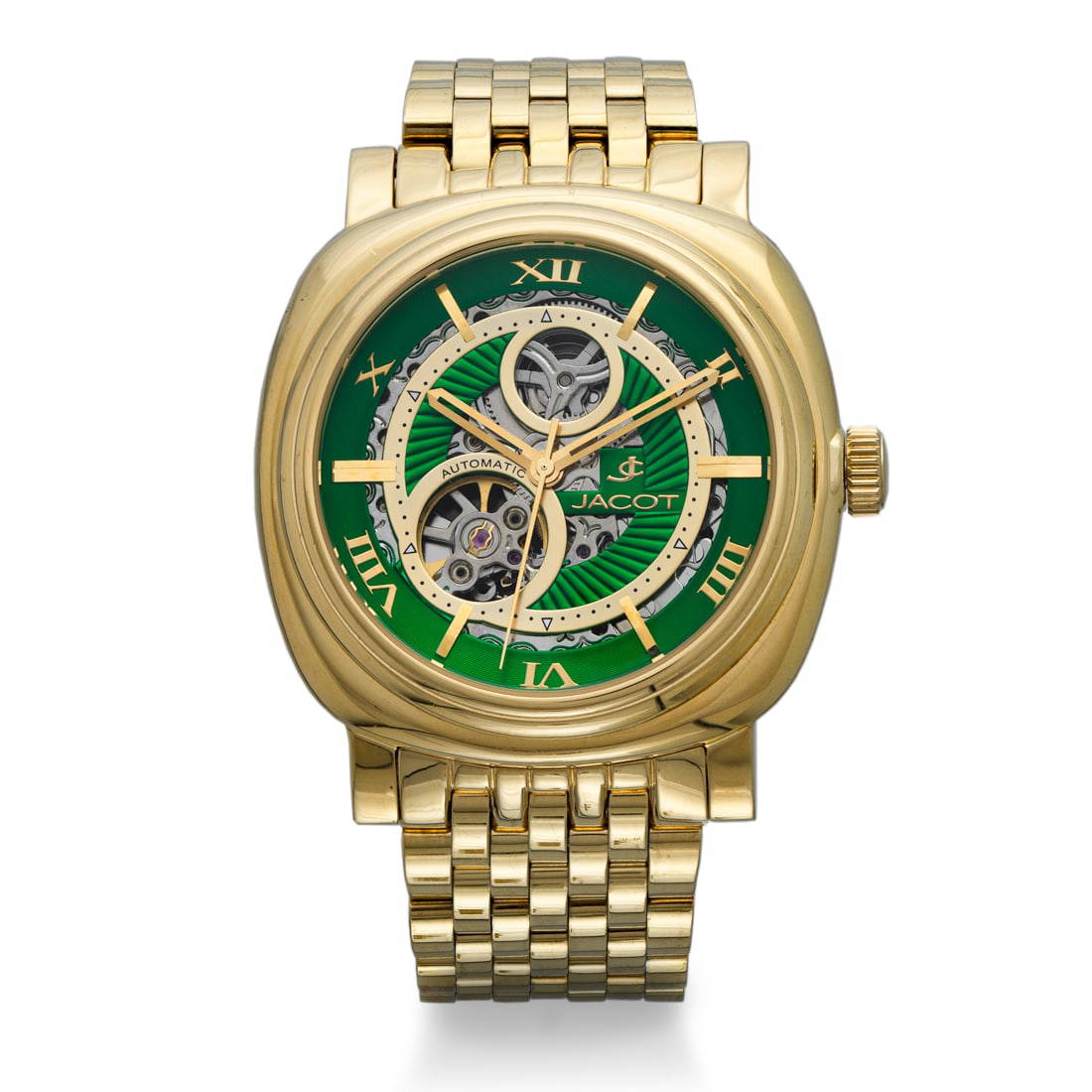 Jacot Automatic Open Heart Skeleton With Exquisite Movement Decoration ...