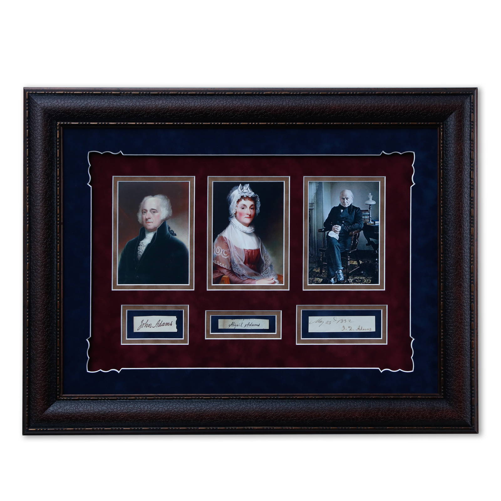 Collection Of Signatures From John Adams, Abigail Adams & John Quincy ...