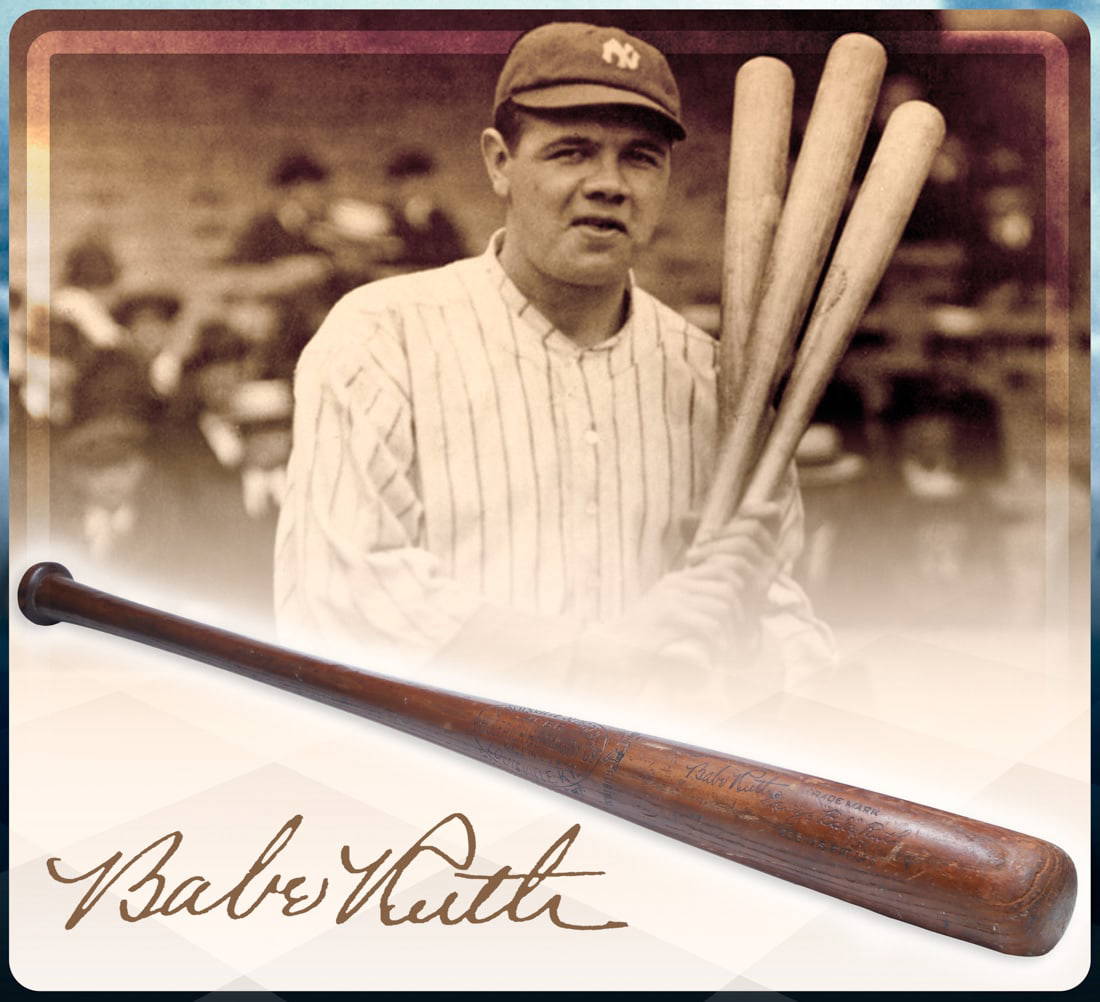 Babe Ruth Signed Hillerich & Bradsby Babe Ruth 1930s Signature Model ...