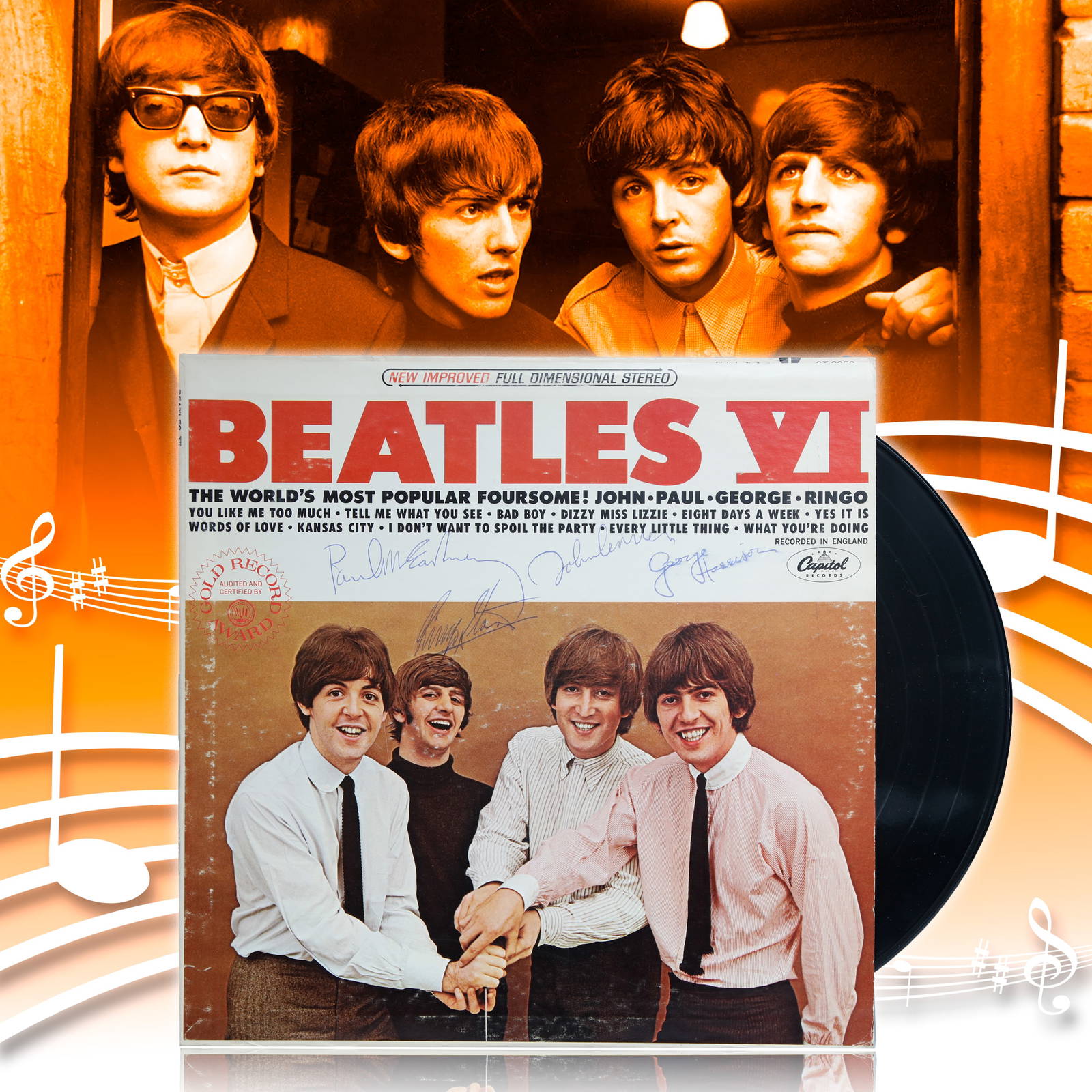 Beatles Signed "beatles Vi" Album Auction
