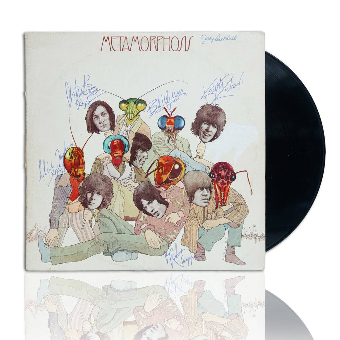 Rolling Stones Band Signed "metamorphosis" Album Auction