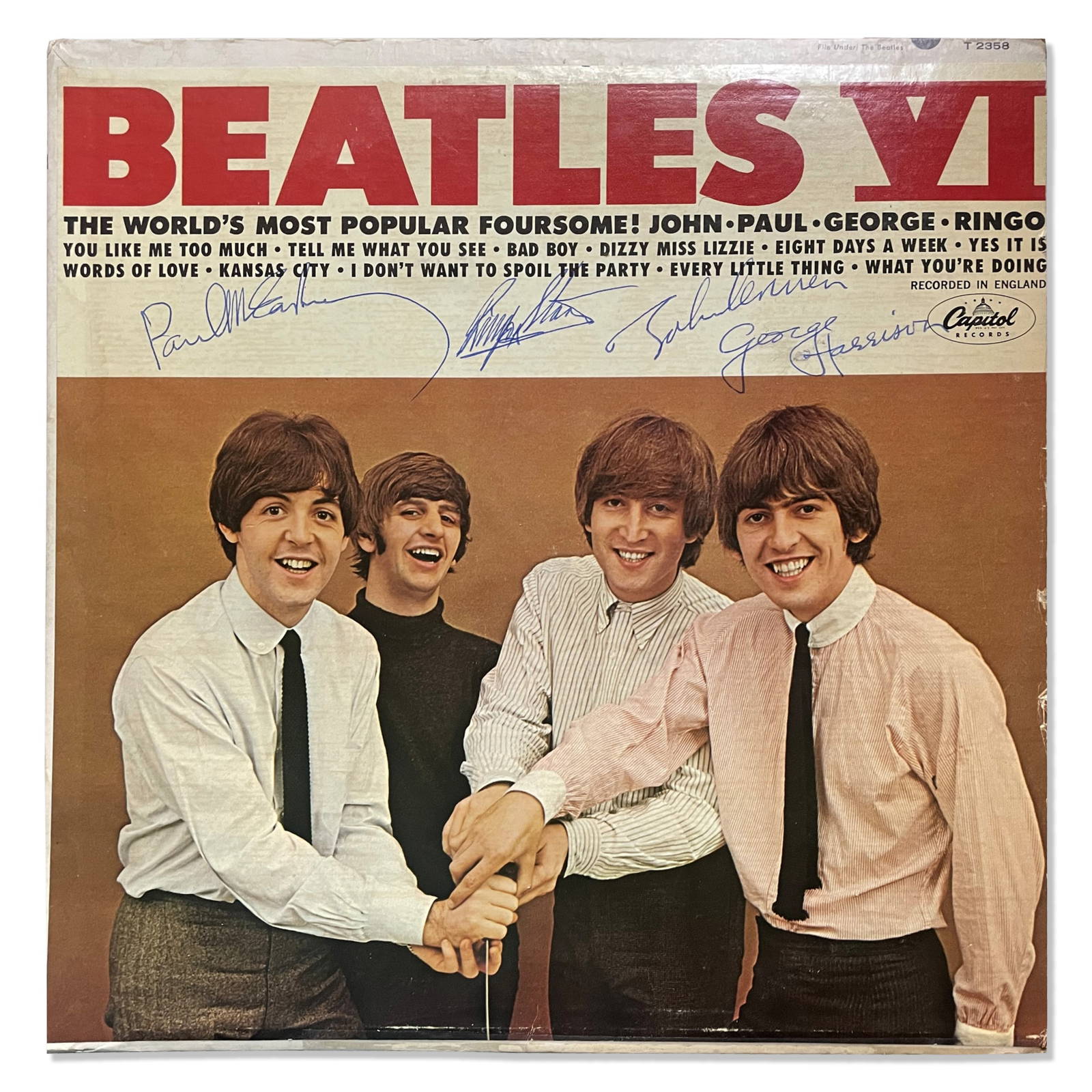 Beatles Signed "beatles Vi" Album Auction