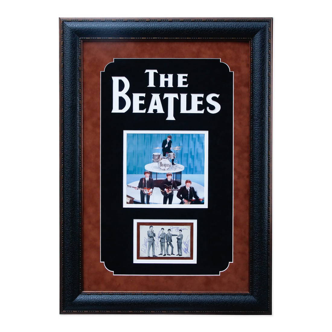 Beatles Signed Vintage Photocard Featuring The Beatles In Their Early ...